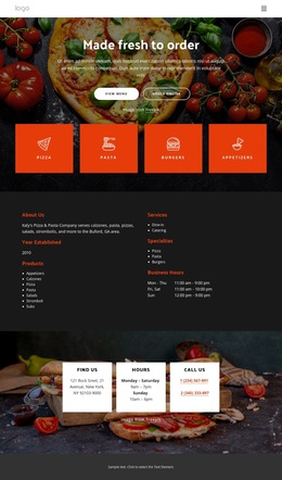 Cook your favorite food - Template by Nicepage