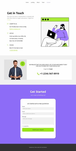 Set realistic goals - Website Mockup by Nicepage