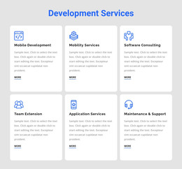 Development services - Web Page Design by Nicepage