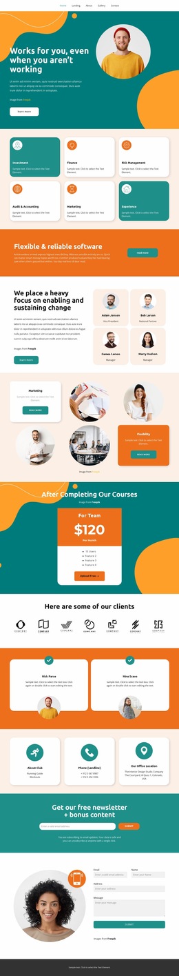Read bio - Website Builder Templates by Nicepage