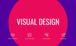 Visual design Website Template