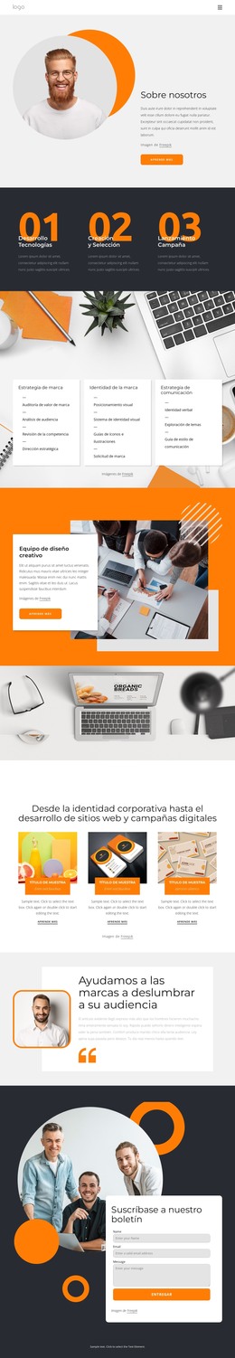 Nuestro equipo lidera - Plantilla HTML por Nicepage