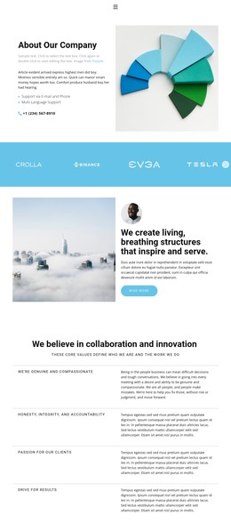 All about collaboration - HTML5 Template by Nicepage