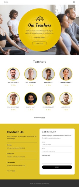 Team Page Templates | Nicepage