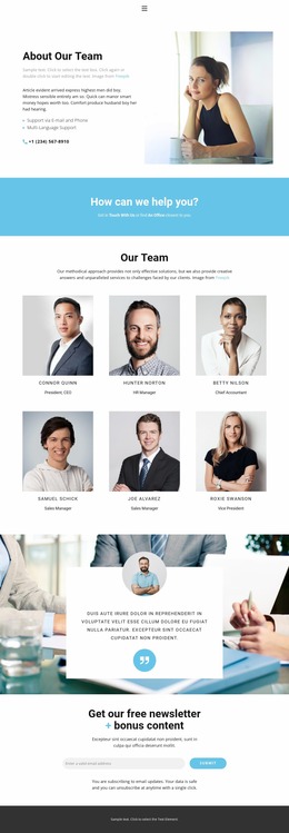 Alignment with your business goals - Website Mockup by Nicepage