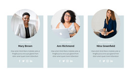 Three members - Web Page Design by Nicepage