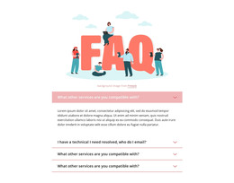Questions and quick answers - HTML Template by Nicepage