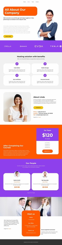 How is the training - Landing Page by Nicepage
