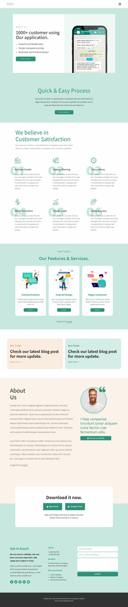 Robotic future technology - Website Mockup by Nicepage