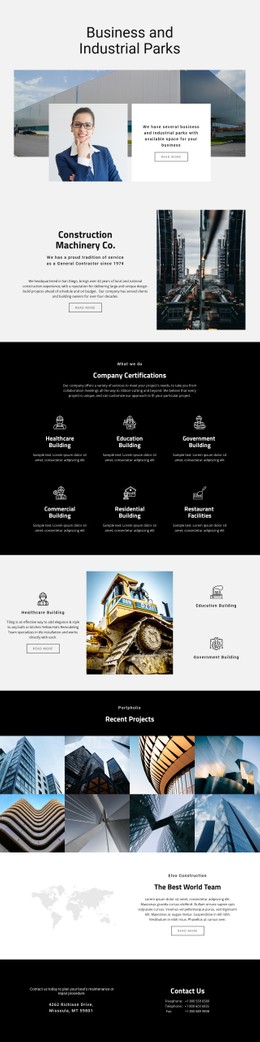 210 Industrial CSS Templates | Nicepage