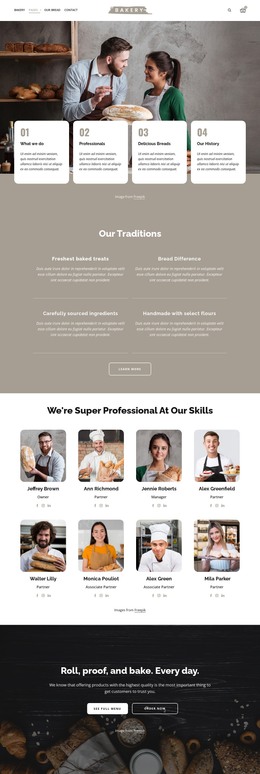 We are professional bakers - Website Template by Nicepage