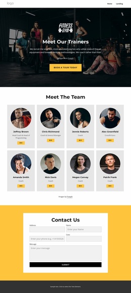 Team Page Website Designs | Nicepage