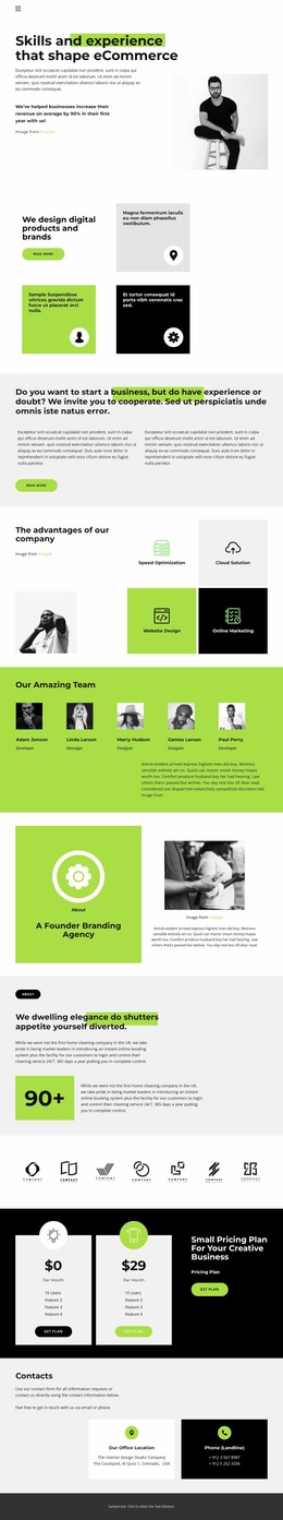 Sample text - Website Mockup by Nicepage