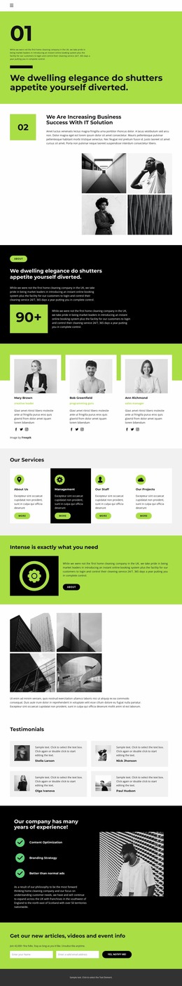 Sample text - Website Mockup by Nicepage