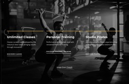 Unlimited sport classes - HTML5 Template by Nicepage