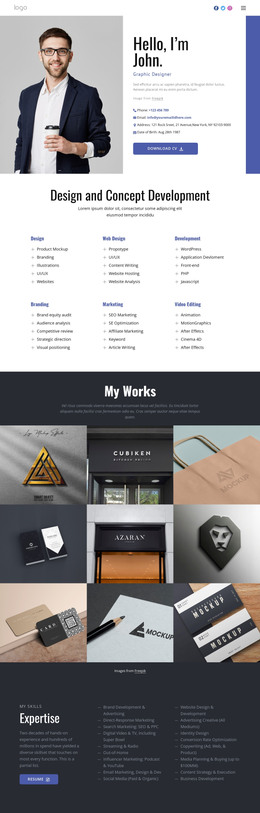 Conceptual design - Website Template by Nicepage