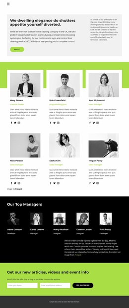 120 Team Page Website Templates | Nicepage