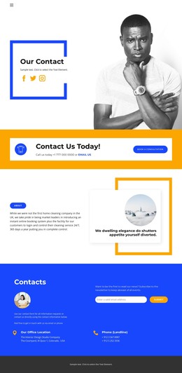100 Contact Page HTML Templates