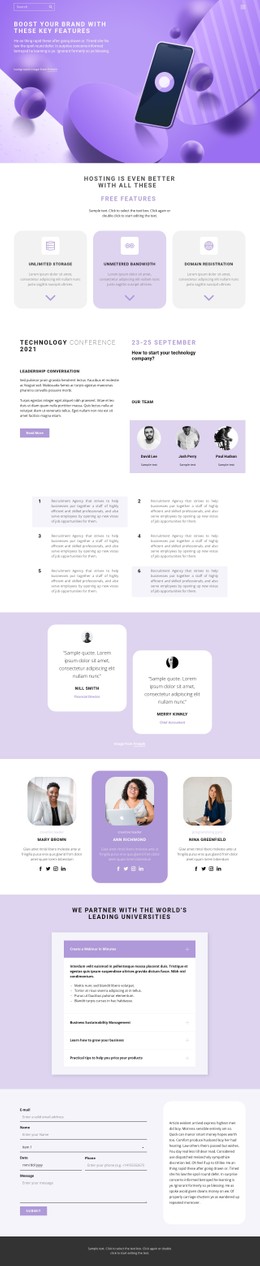 University CSS Templates | Nicepage