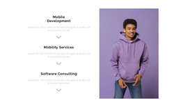 Three departments - CSS Template by Nicepage