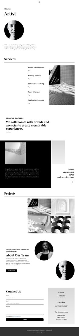 880 Art & Design CSS Templates