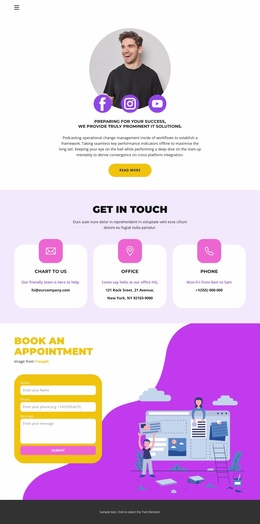 180 Contact Page Website Templates | Nicepage