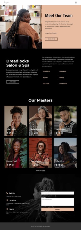 Team Page Website Designs | Nicepage
