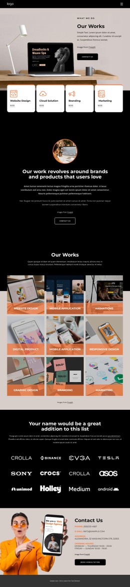 Amazing portfolio CSS Template