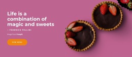 Magic and sweets - Website Template by Nicepage