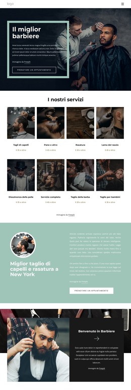 Il miglior barbiere - Modello CSS di Nicepage