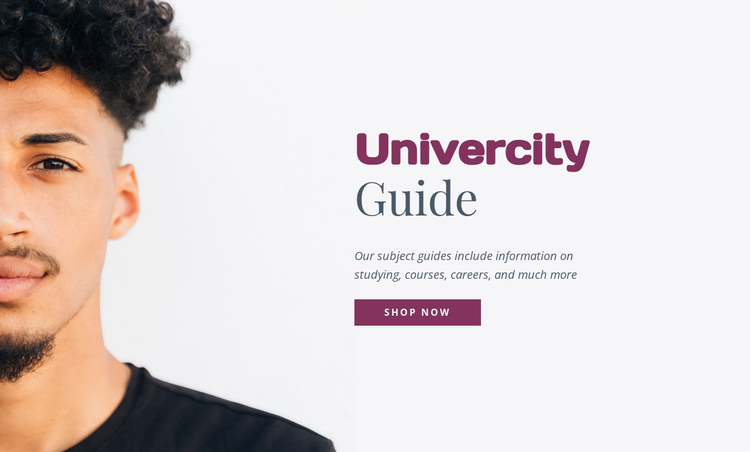 Univercity guide - One Page Template by Nicepage