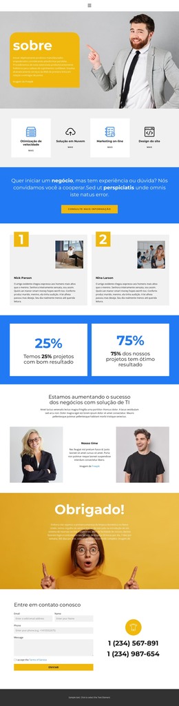 Preencher o formulário - Modelo HTML por Nicepage