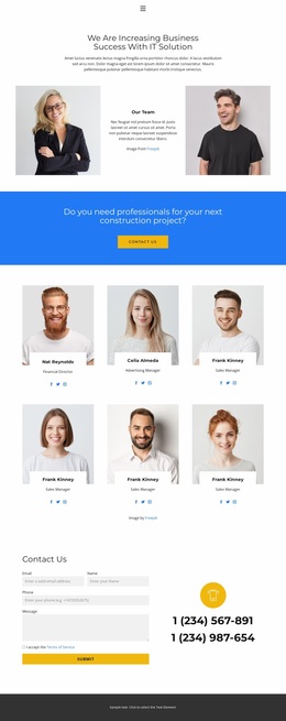 Team Page Website Designs | Nicepage