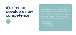 Developing your competence - CSS Template by Nicepage
