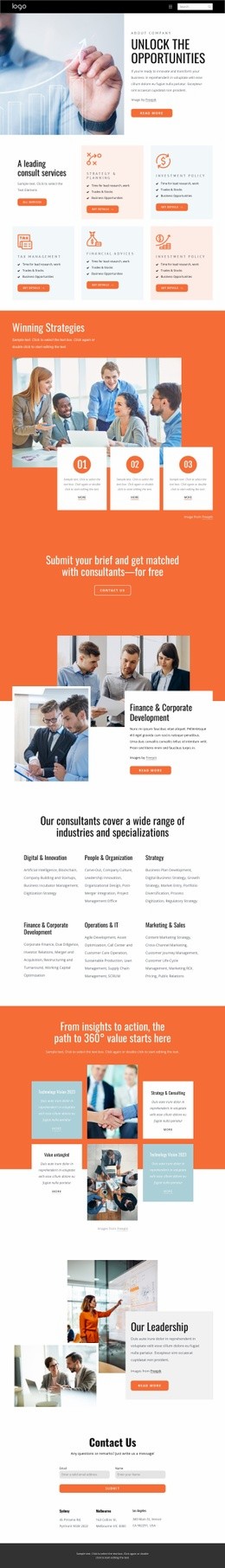 Consuting process - Web Page Design by Nicepage