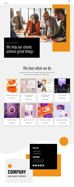 We help our clients achieve great things - HTML Template by Nicepage