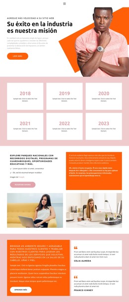 mirada progresiva Plantilla de sitio web