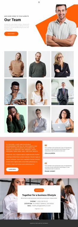 Team Page Website Designs | Nicepage