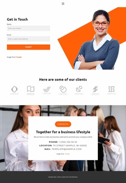 150 Contact Page Website Templates