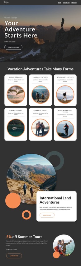 Your adventures starts here - Template by Nicepage