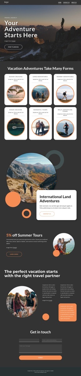 Best Places to Visit Web Page Design