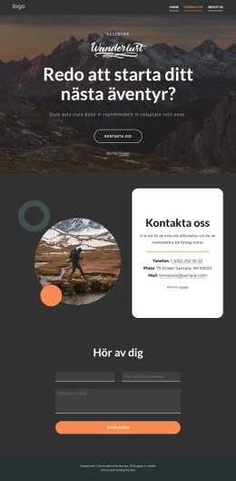 Din perfekta semester - Mall av Nicepage