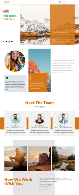 Executive journeys - Website Mockup by Nicepage