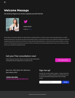 Personal page with portfolio Template
