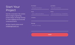 Start your project Web Page Design
