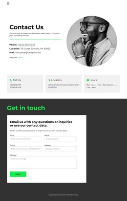 120 Contact Page HTML Templates