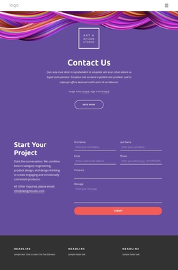 Progressive design art Template