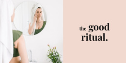 The good ritual - Website Template by Nicepage
