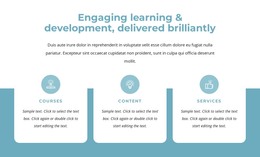 Engaging learning and development - Website Template by Nicepage