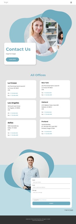 Grid repeater with numbers - HTML5 Template by Nicepage